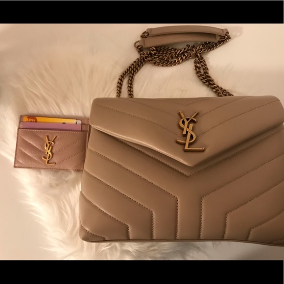 Yves Saint Laurent | Bags | Ysl Small Loulou In Beige Color In ...